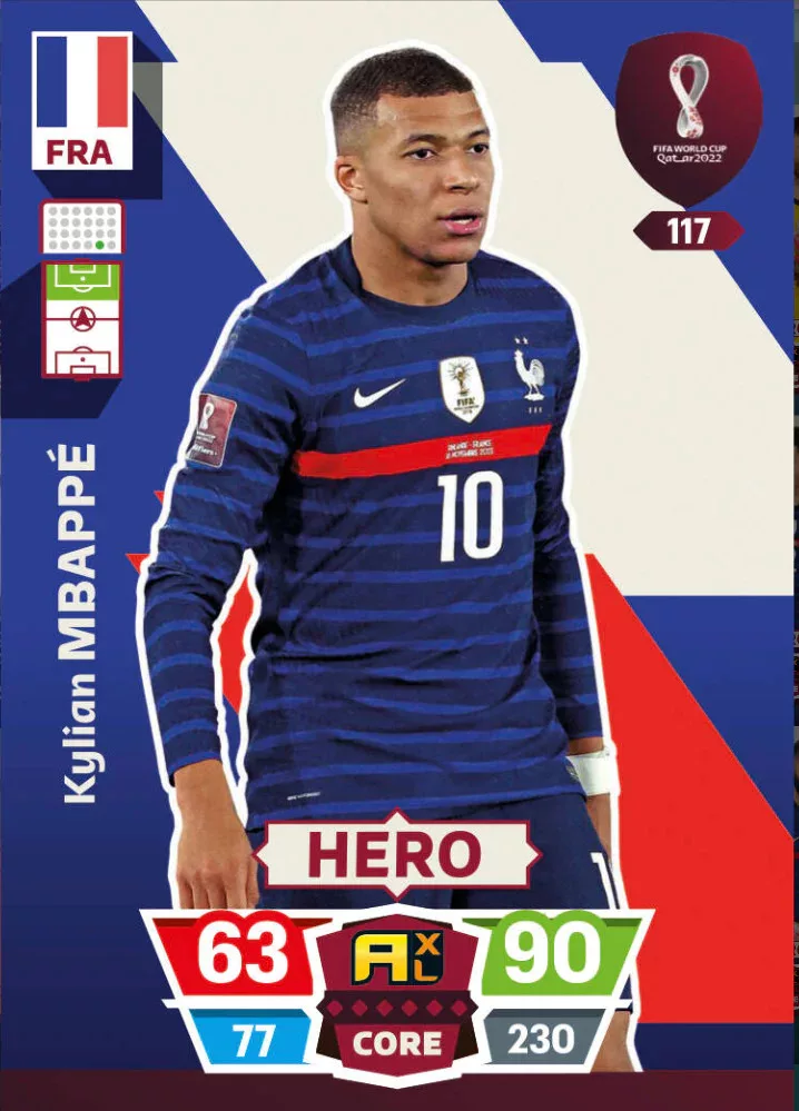 117. Kylian Mbappé - Panini, Topps focis kártyák - Collect A