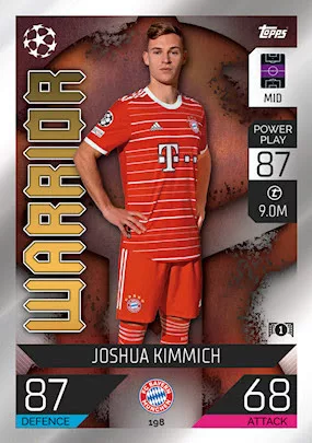 198. Joshua Kimmich - Warrior - Panini, Topps focis kártyák